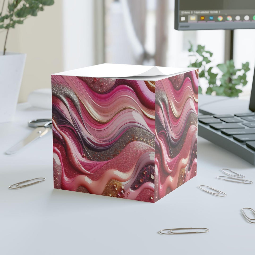 Pixie Stardust Note Cube Office Desk Decor, Stationery Gift, Paper Memo ...