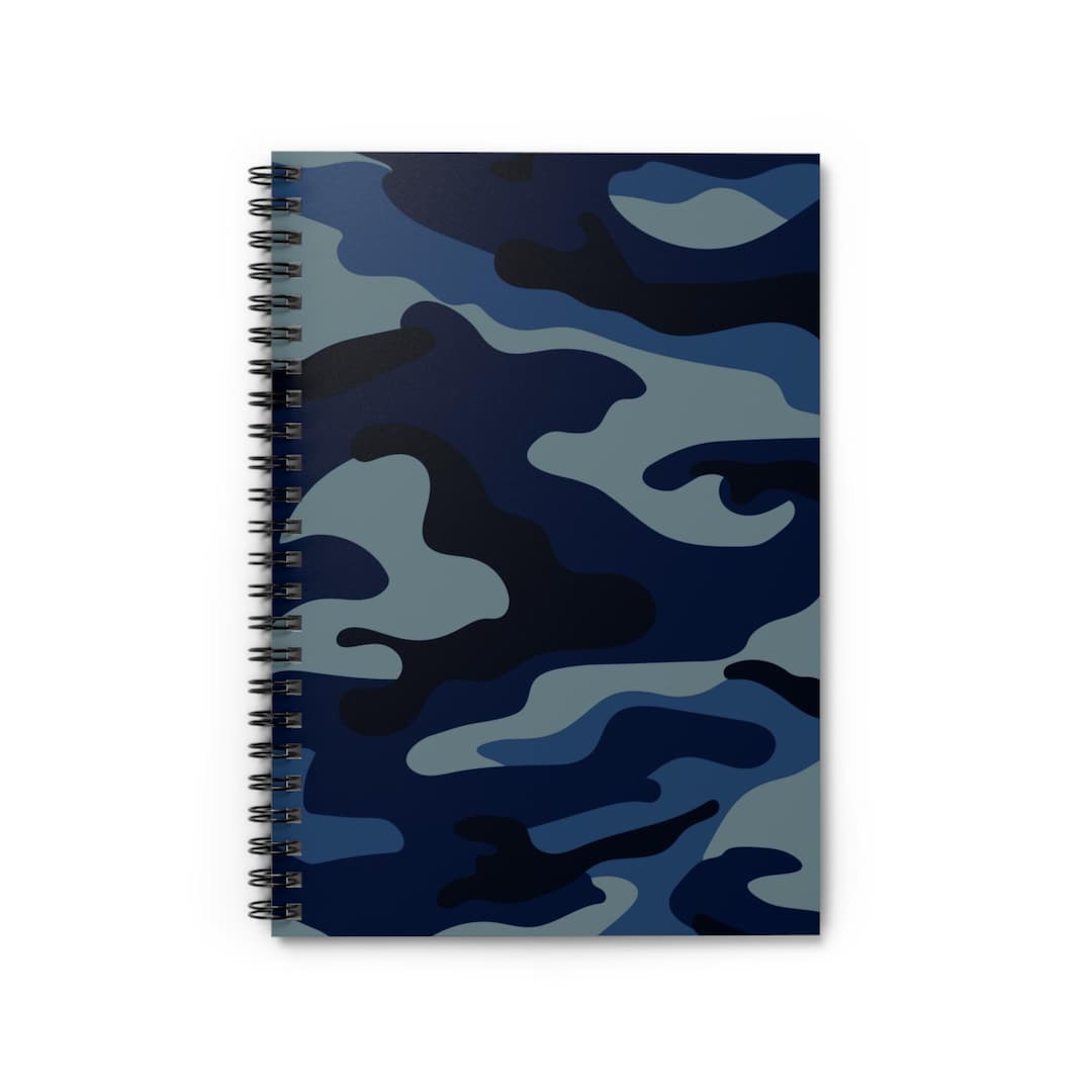 Camouflage Spiral Notebook: Military Style Journal, Ruled Pages - Etsy