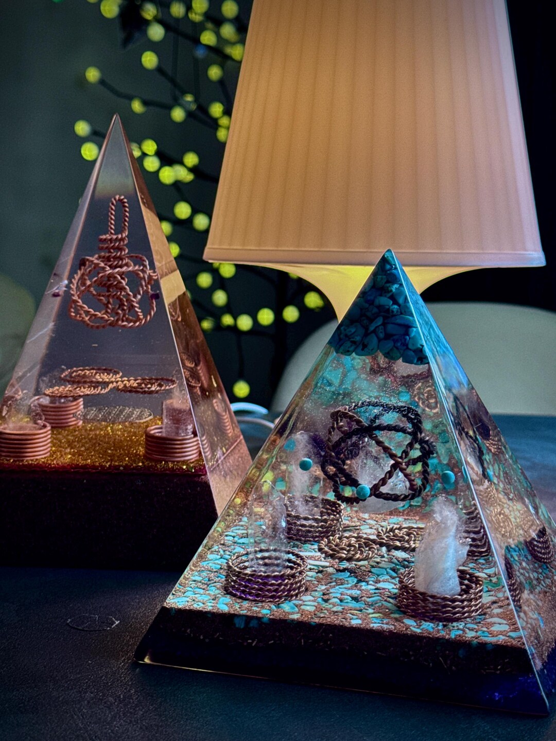 Energy Pyramids,water Boosters Made From Crystals Copper Transform ...