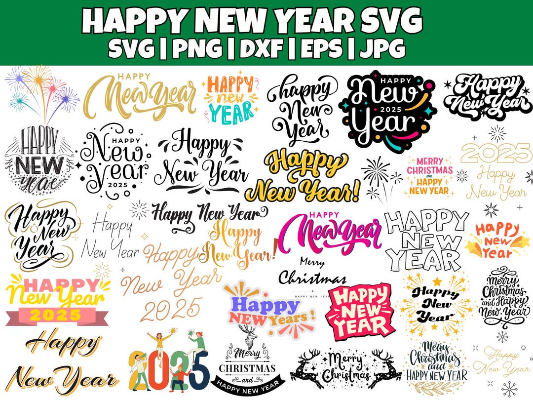 Happy New Year SVG Bundle, New Year SVG, New Year Shirt, New Year ...