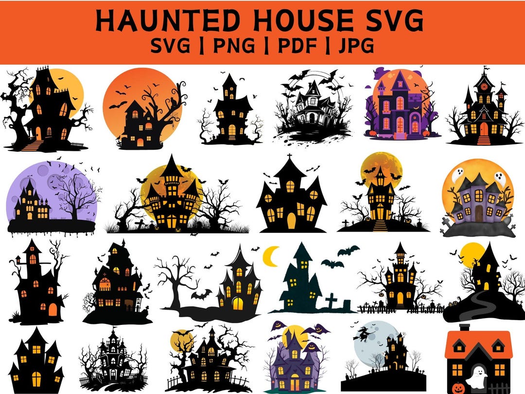 Haunted House SVG, Halloween Bundle Svg, Haunted House Svg Bundle ...