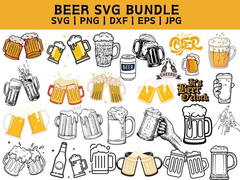BEER SVG, Beer Bundle Svg, Beer Clipart, Beer Cut Files, Beer Quotes ...