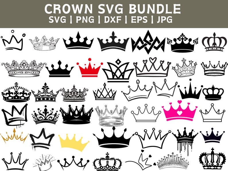 Royal Crown SVG File, King Crown SVG, Queen Crown SVG, Princess Tiara ...