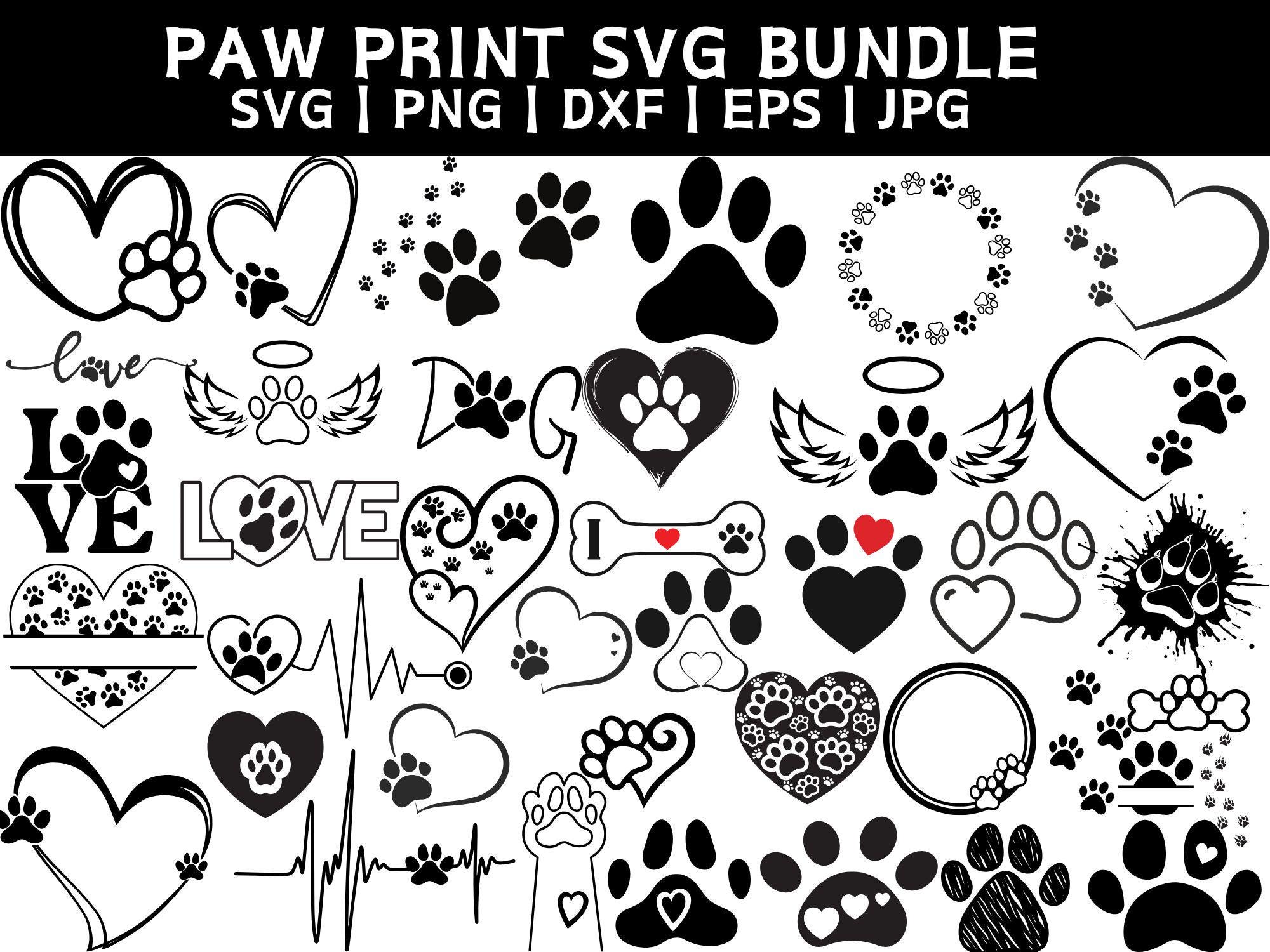 Paw Print Svg, Dog Paw SVG, Dog Svg, Paw Svg, Animal Paw Svg, Cat Paw ...
