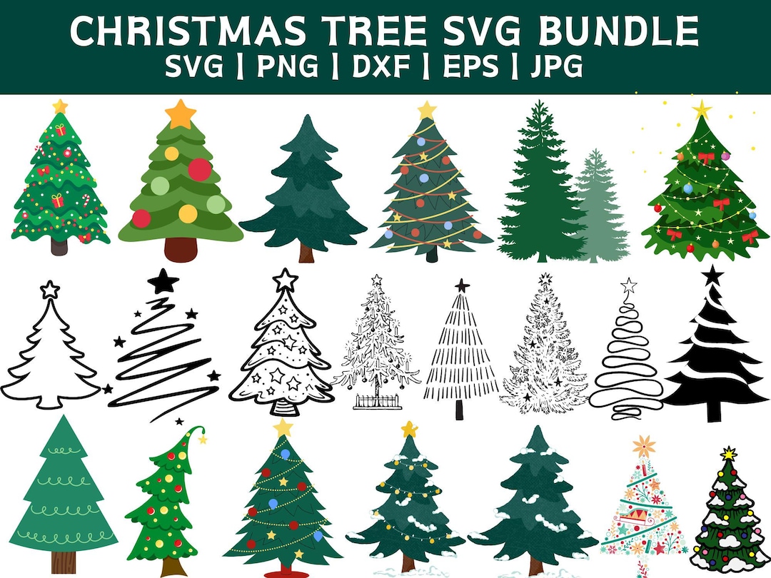 Christmas Tree Svg Bundle, Christmas Svg, Christmas Tree Svg, Christmas ...