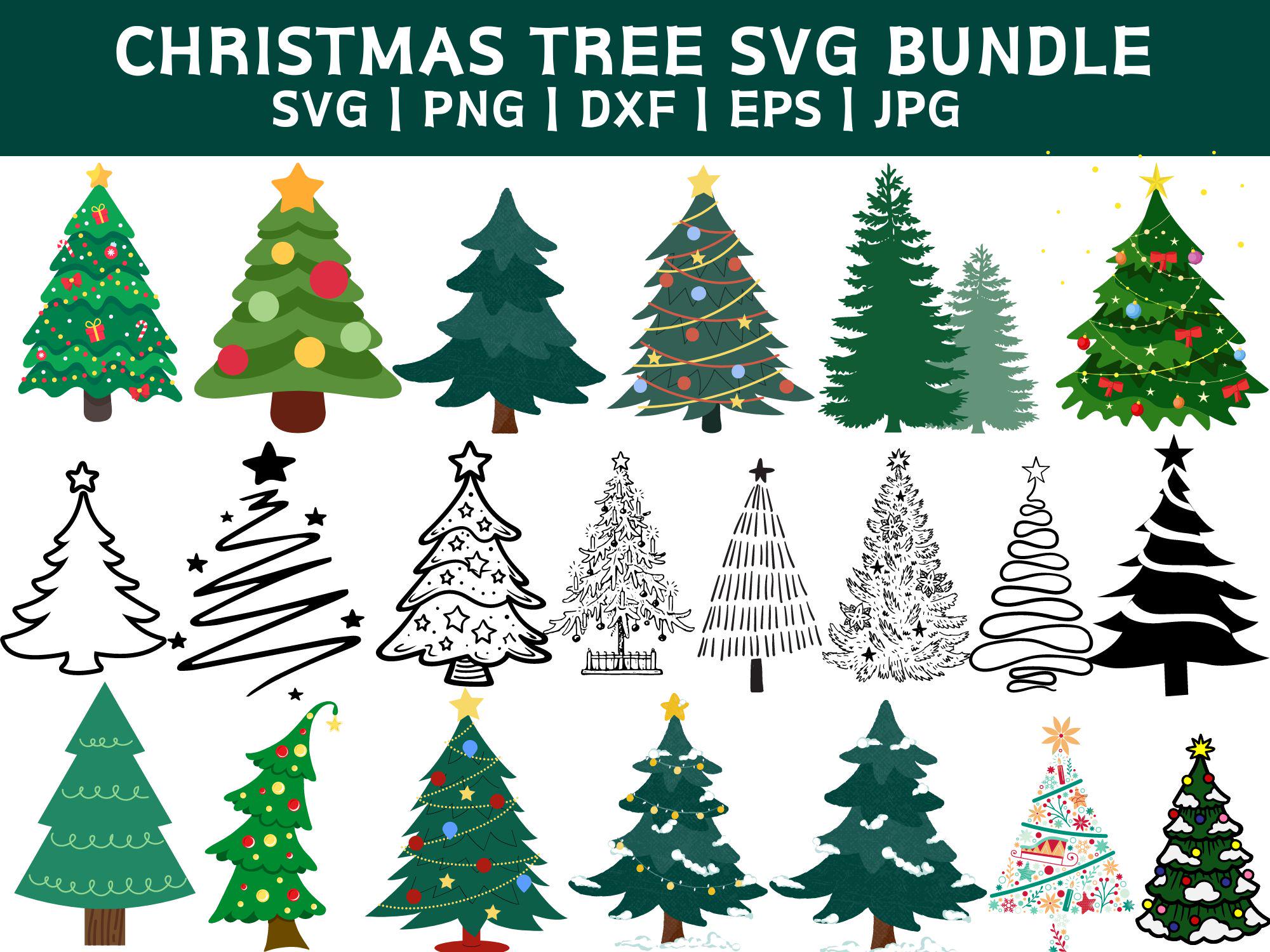 Christmas Tree Svg Bundle, Christmas Svg, Christmas Tree Svg, Christmas ...