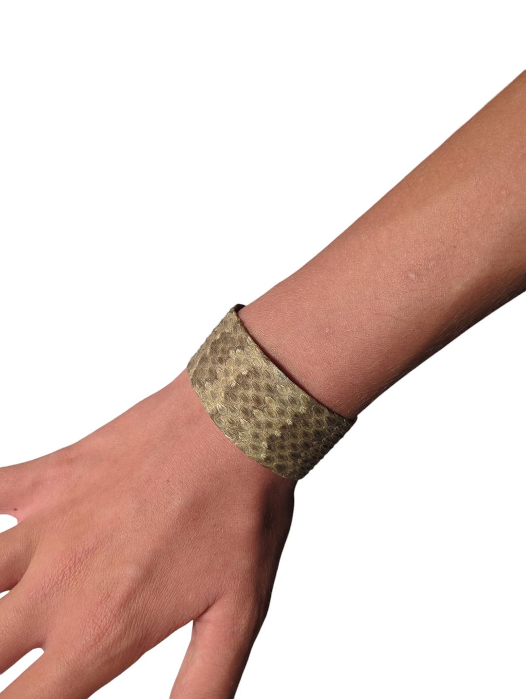 Rattlesnake Skin Slap Bracelet - Etsy