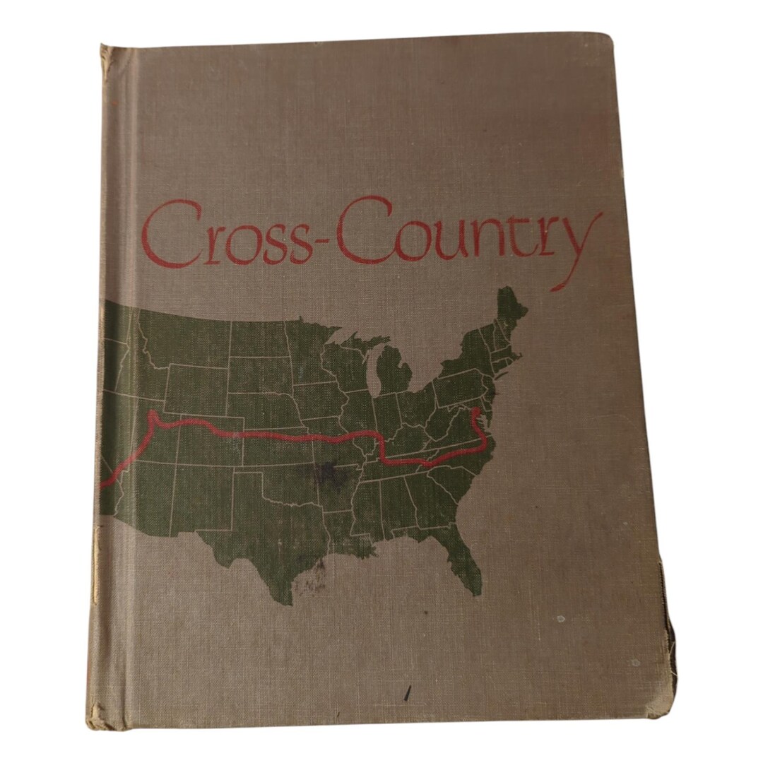 Vintage 1950 Cross Country Book - Etsy
