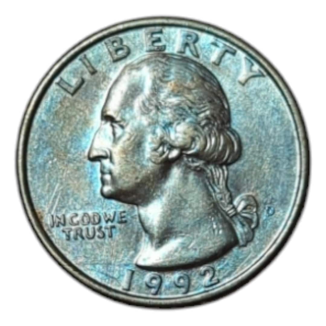 Blue Quarter - Etsy