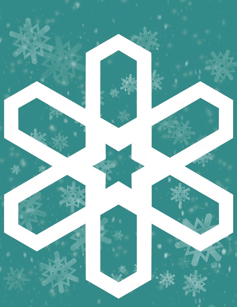18 Easy Printable Snowflake Patterns, Set E - Etsy