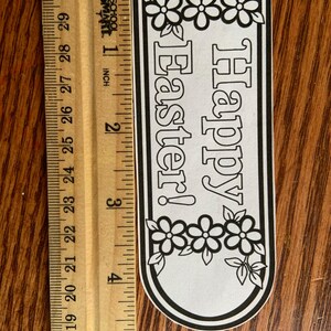 Easter Bookmarks: 32 Bookmarks on 4 Printable Coloring Pages - Etsy
