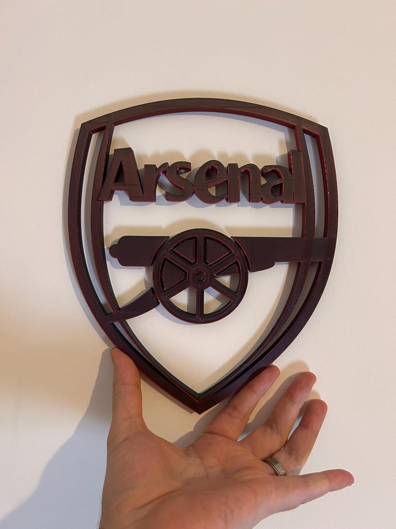 Arsenal Wall Logo. 3D Printed Crest - Etsy