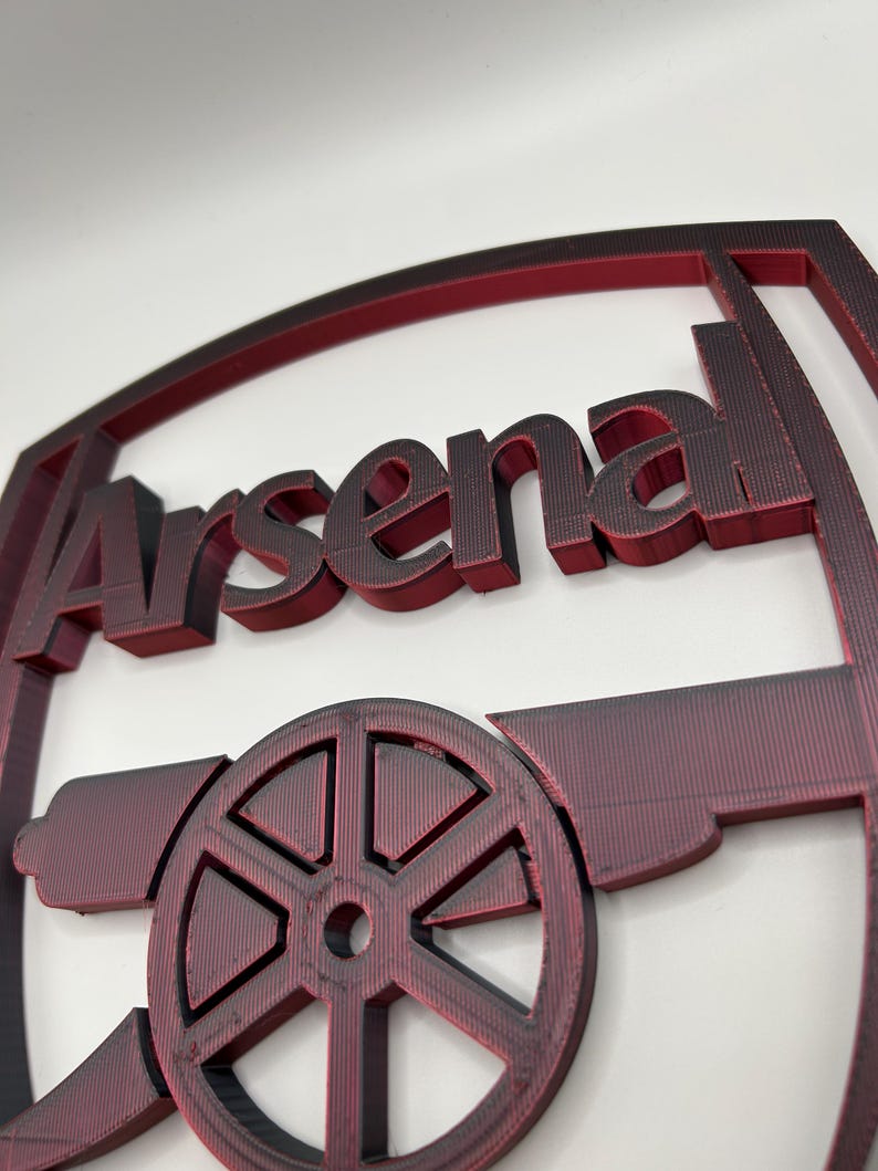 Arsenal Wall Logo. 3D Printed Crest - Etsy