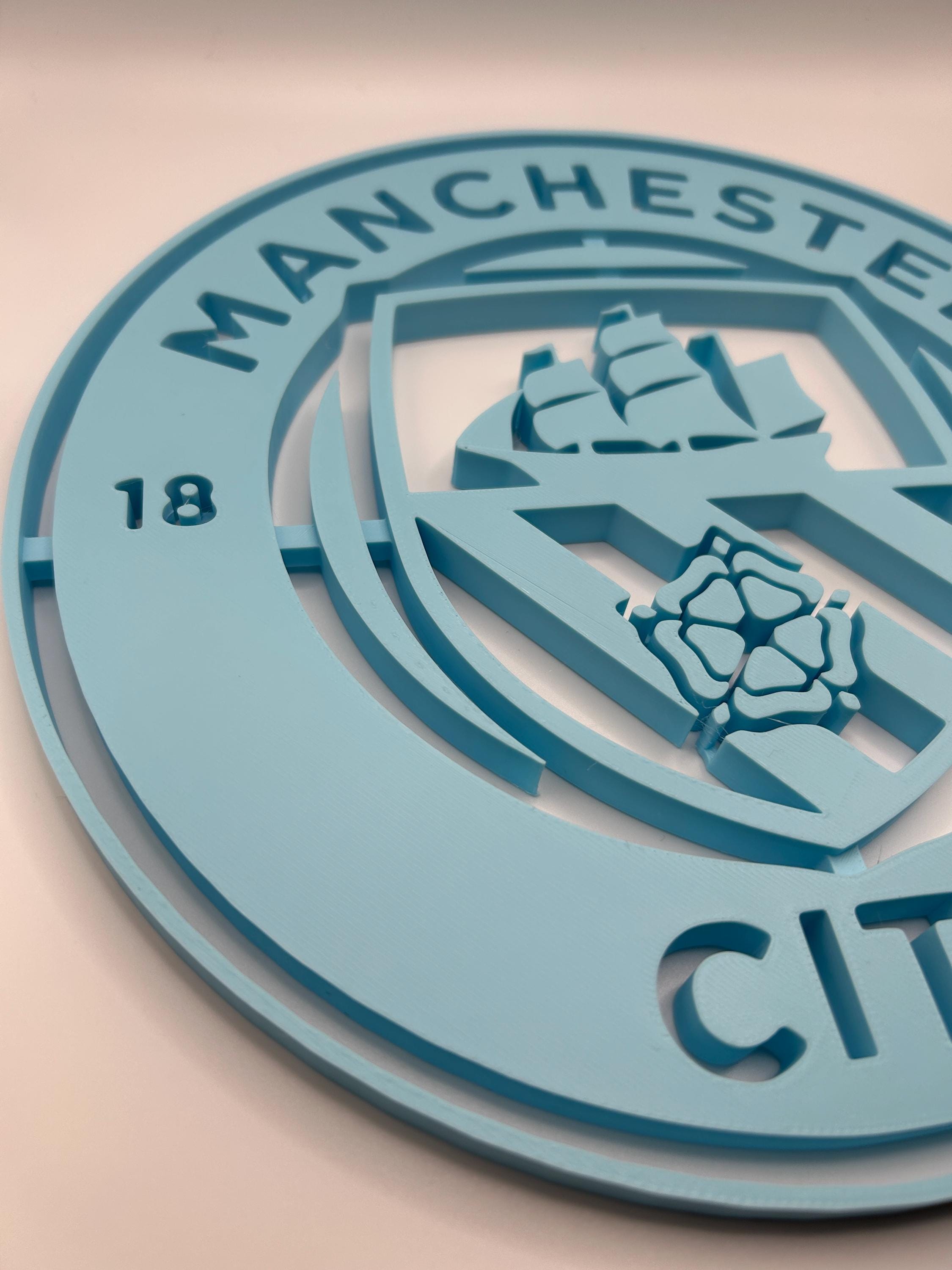 Man City Wall Logo. 3D Printed Crest - Etsy