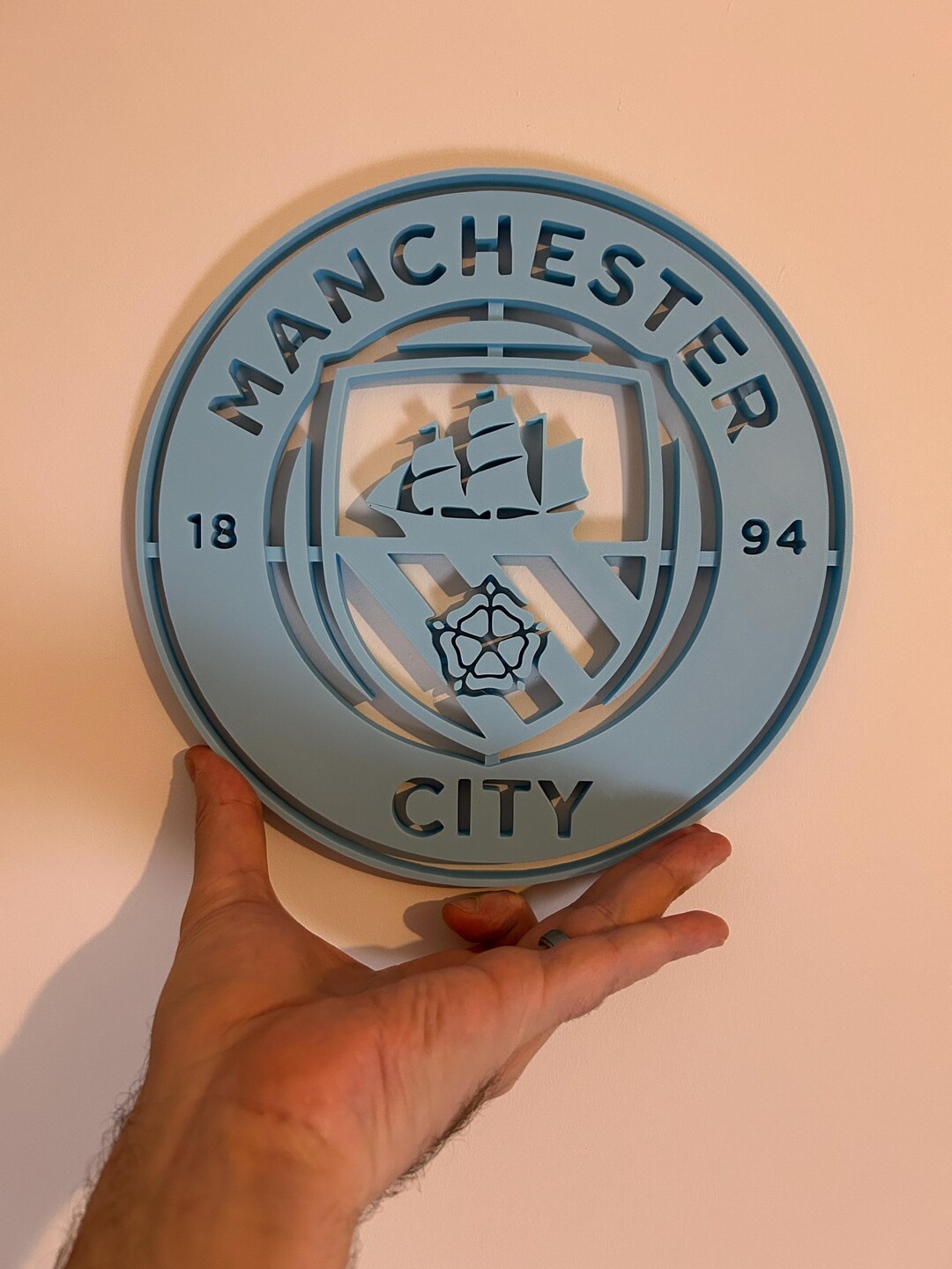 Man City Wall Logo. 3D Printed Crest - Etsy