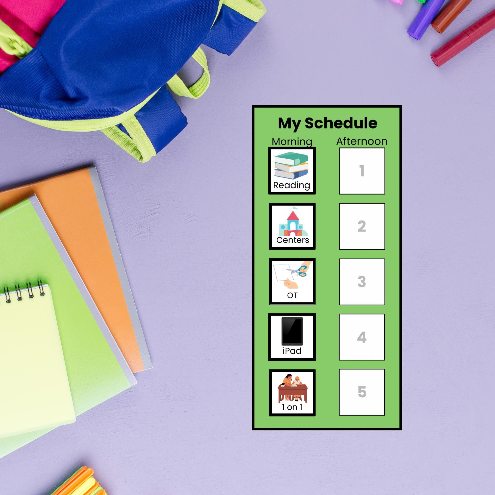 Visual Schedule Set: 35 Schedules, 60 Task Cards (digital Download) - Etsy