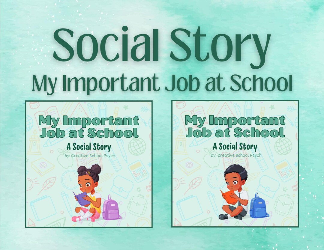 My Job at School Social Story - Etsy