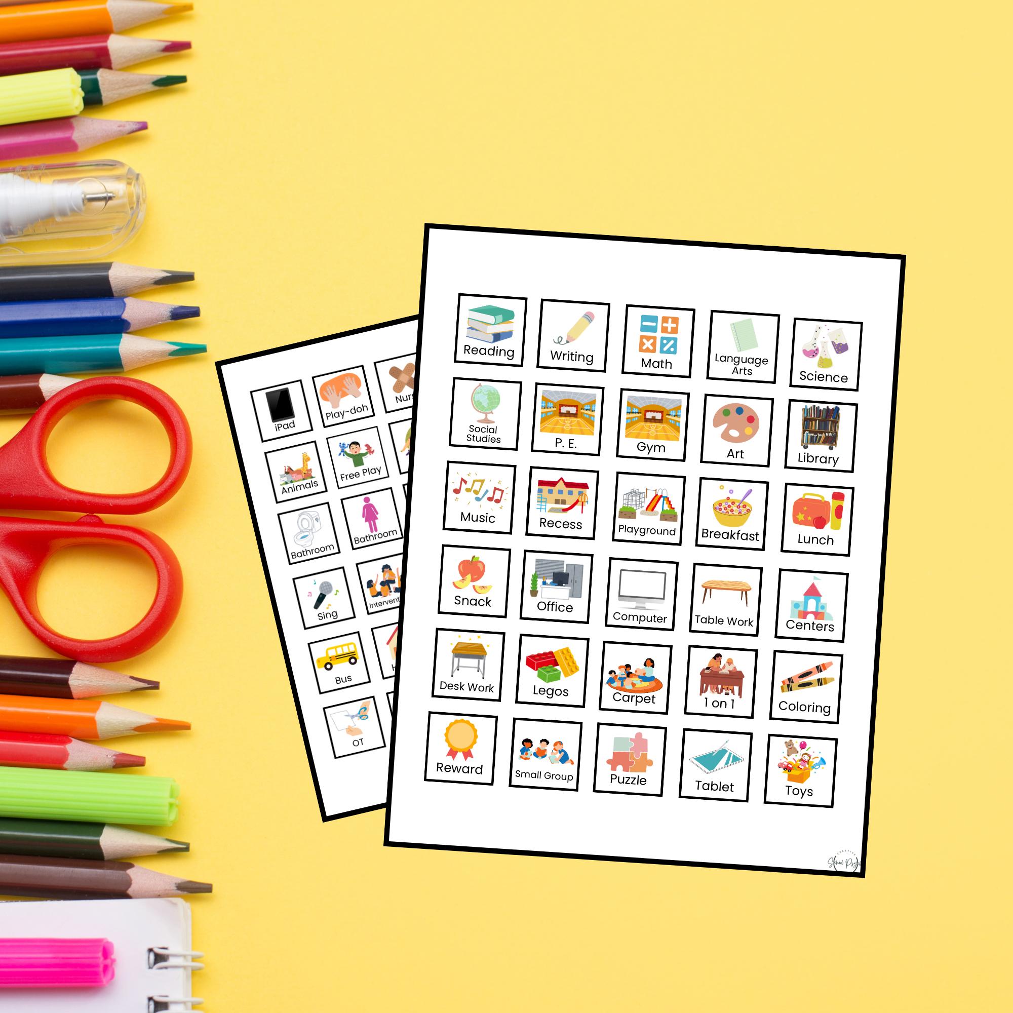 Visual Schedule Set: 35 Schedules, 60 Task Cards (digital Download) - Etsy