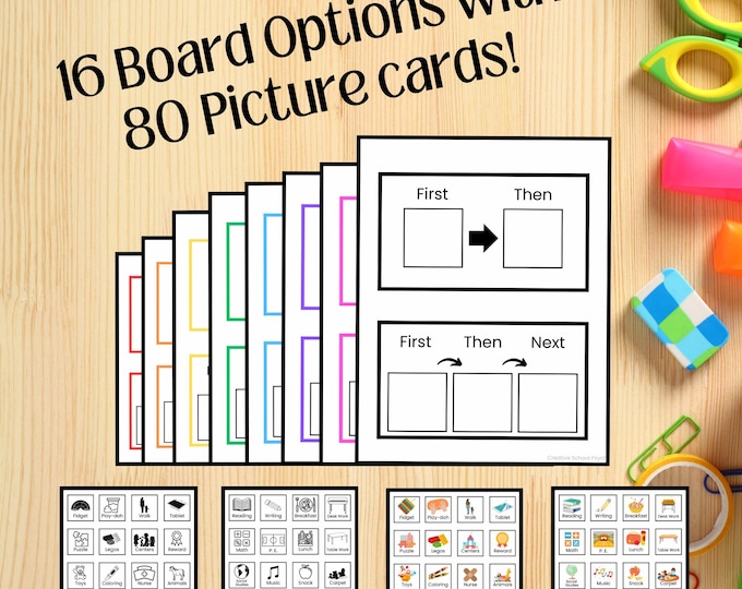 Printable First Then Visual Board - Etsy