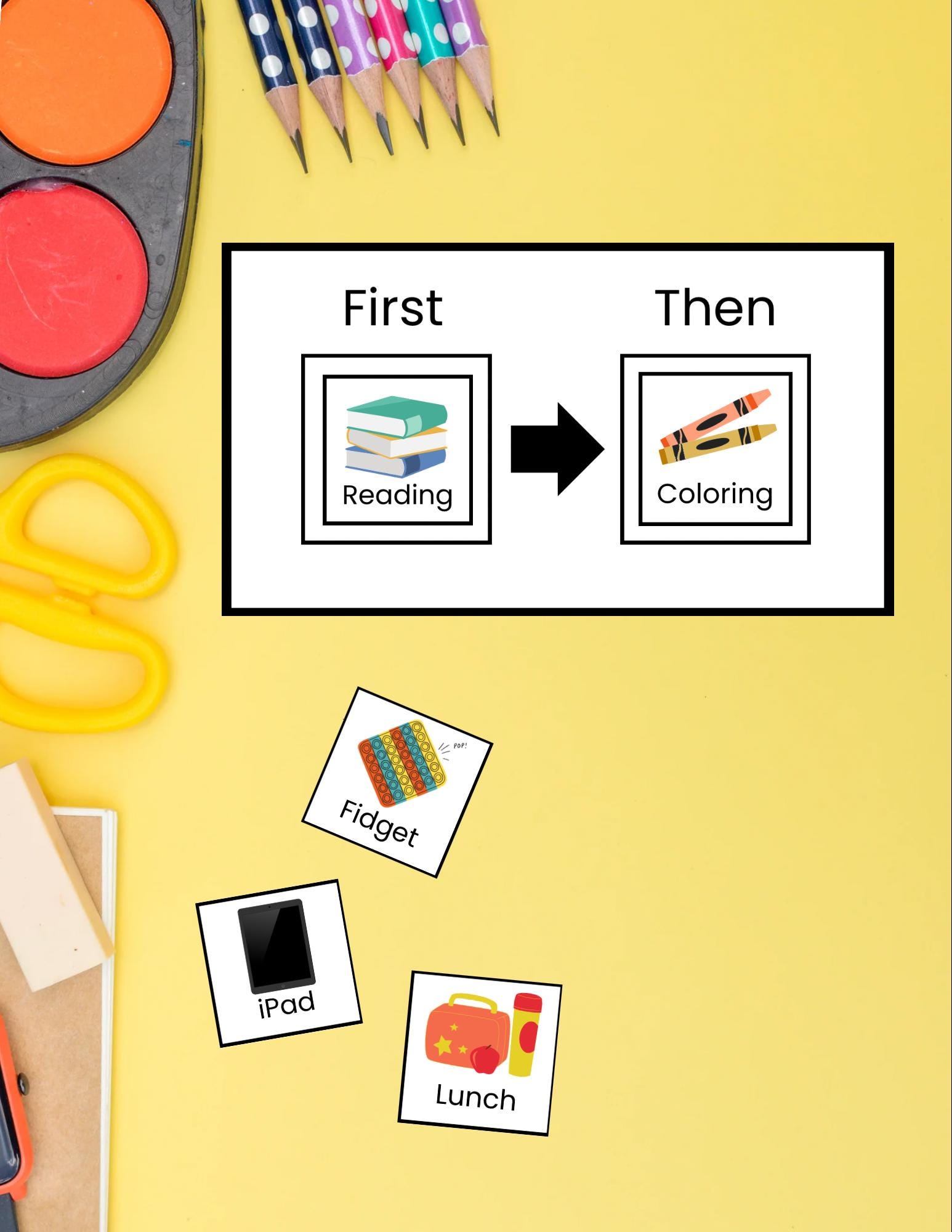 First Then Board - Etsy