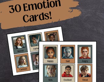 Emotion Cards, Identify Feelings Activity, Social Skills Activity, Calm ...