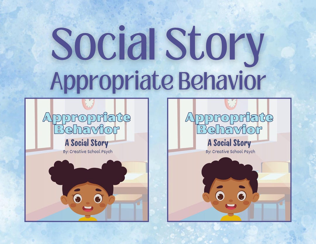 Appropriate Behavior Social Story - Etsy