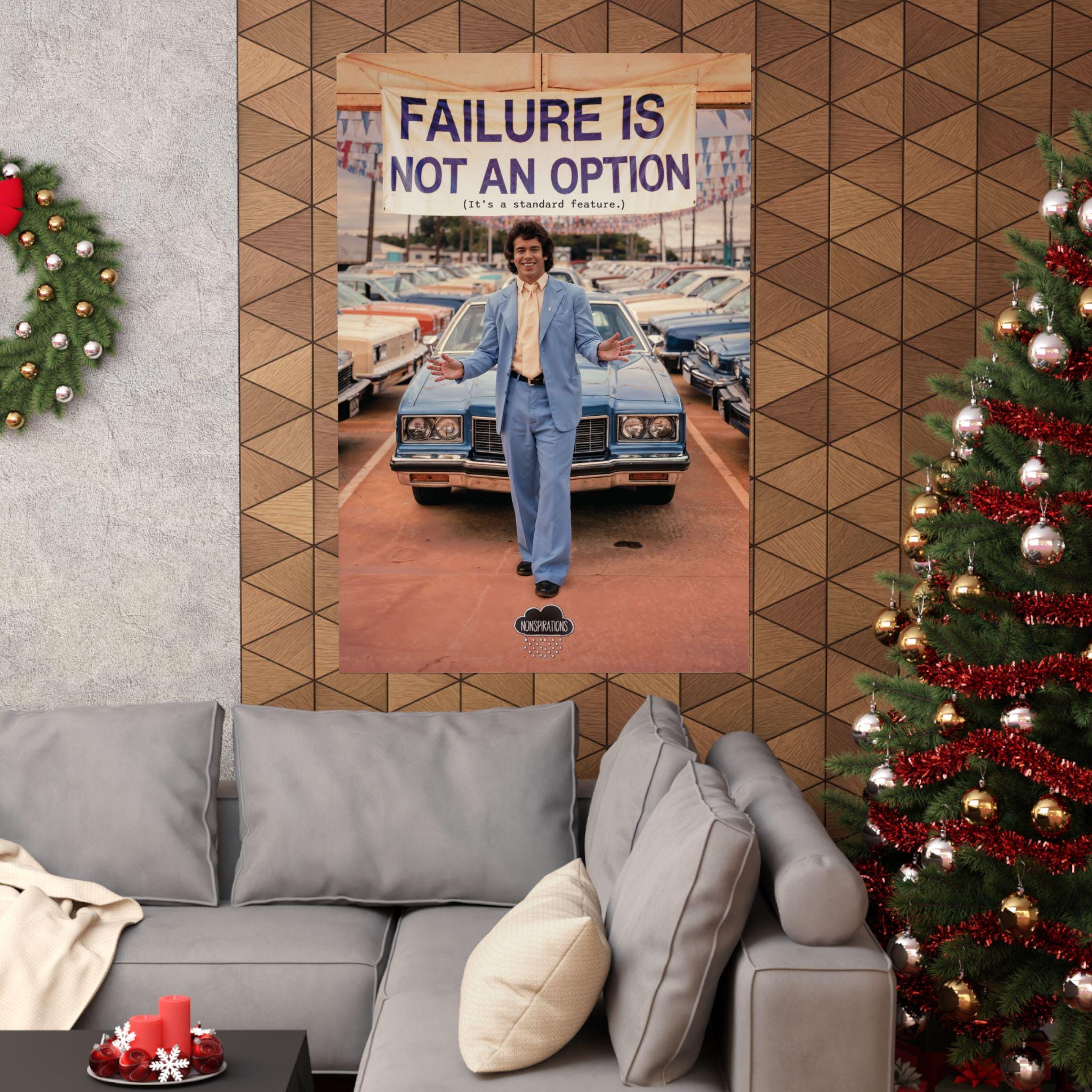 Failure is Not an Option Photographic Art Matte Vertical Posters, Funny ...