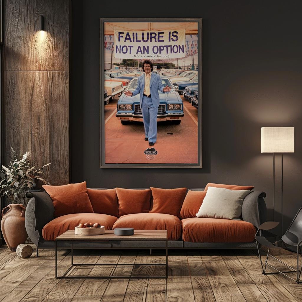 Failure is Not an Option Photographic Art Matte Vertical Posters, Funny ...