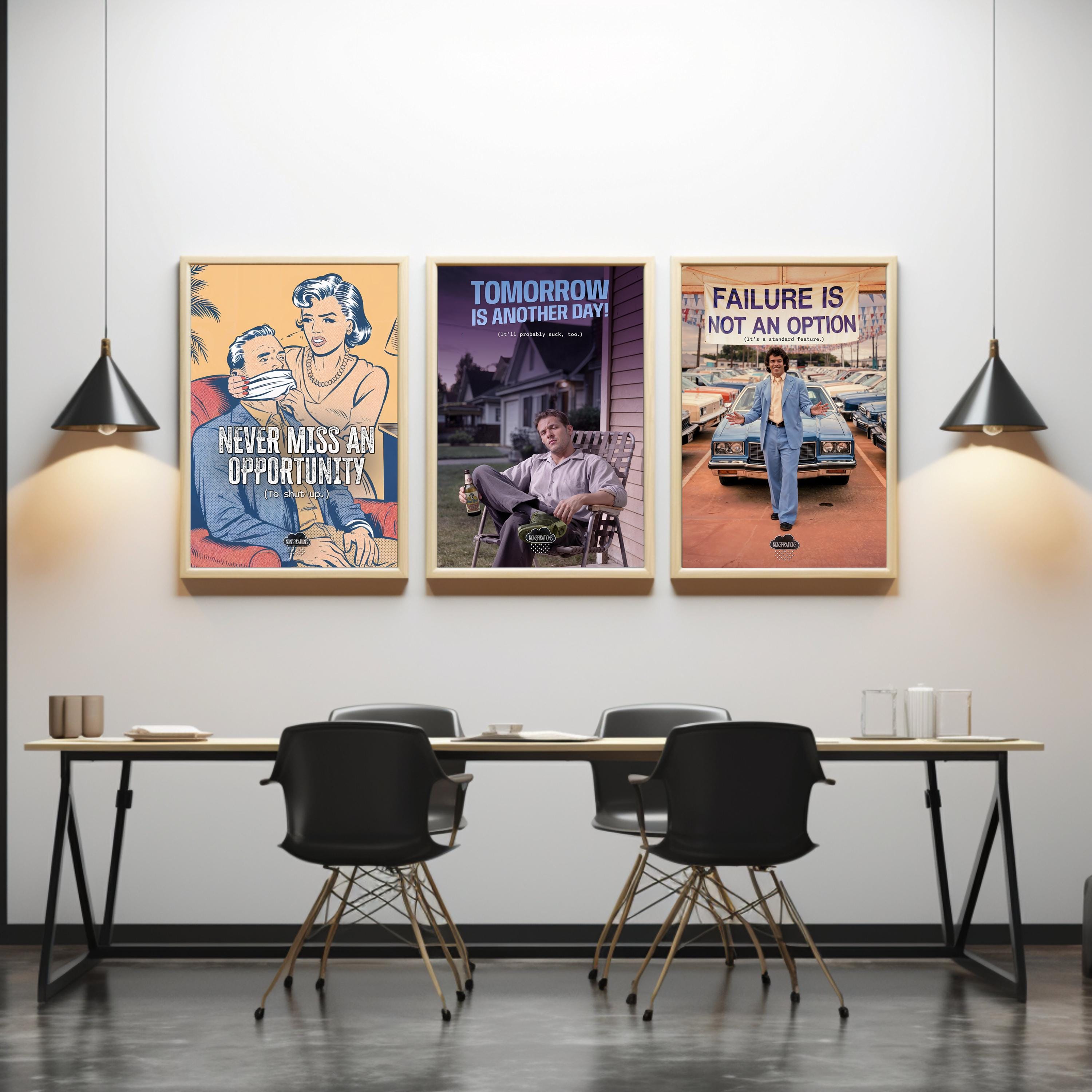 Failure is Not an Option Photographic Art Matte Vertical Posters, Funny ...