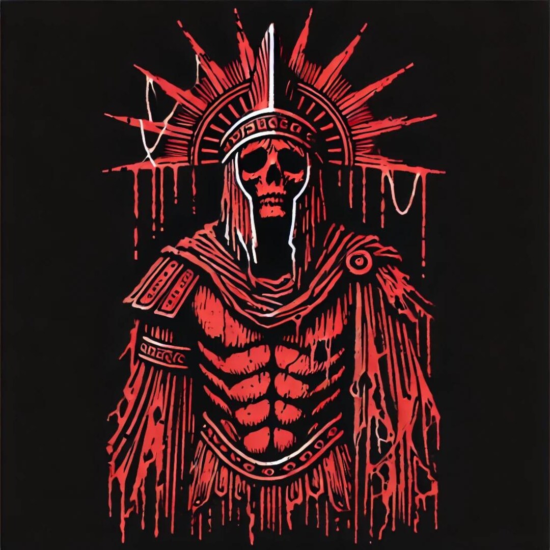 Red Skeleton Centurion JPG - Etsy