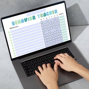 Editable Kids Behavior Chart: Reward Tracker (printable Digital ...