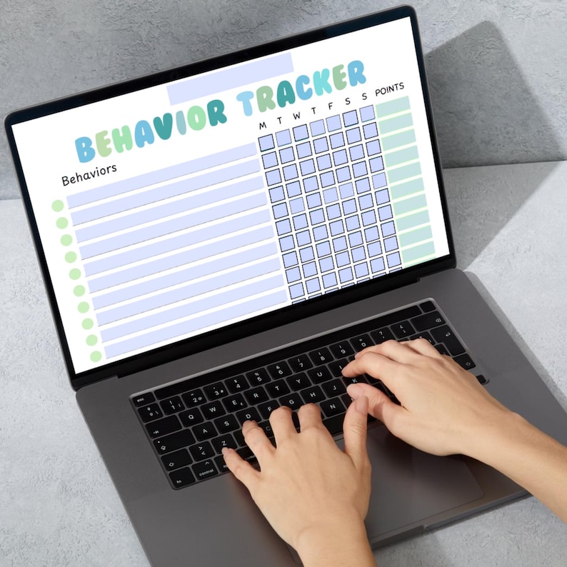 Editable Kids Behavior Chart: Reward Tracker (printable Digital ...