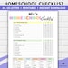 Editable Homeschool Checklist: Daily & Weekly Planner (digital Download ...