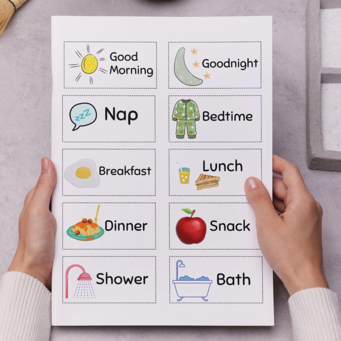 Printable Kids Daily Routine Cards, Daily Visual Schedule, Chore Chart ...