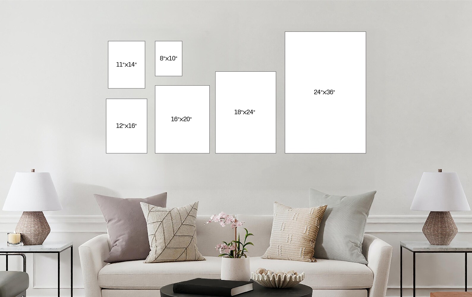 Instax Mini Photo Frame Guide DIY Collage Template Guide Layout for ...