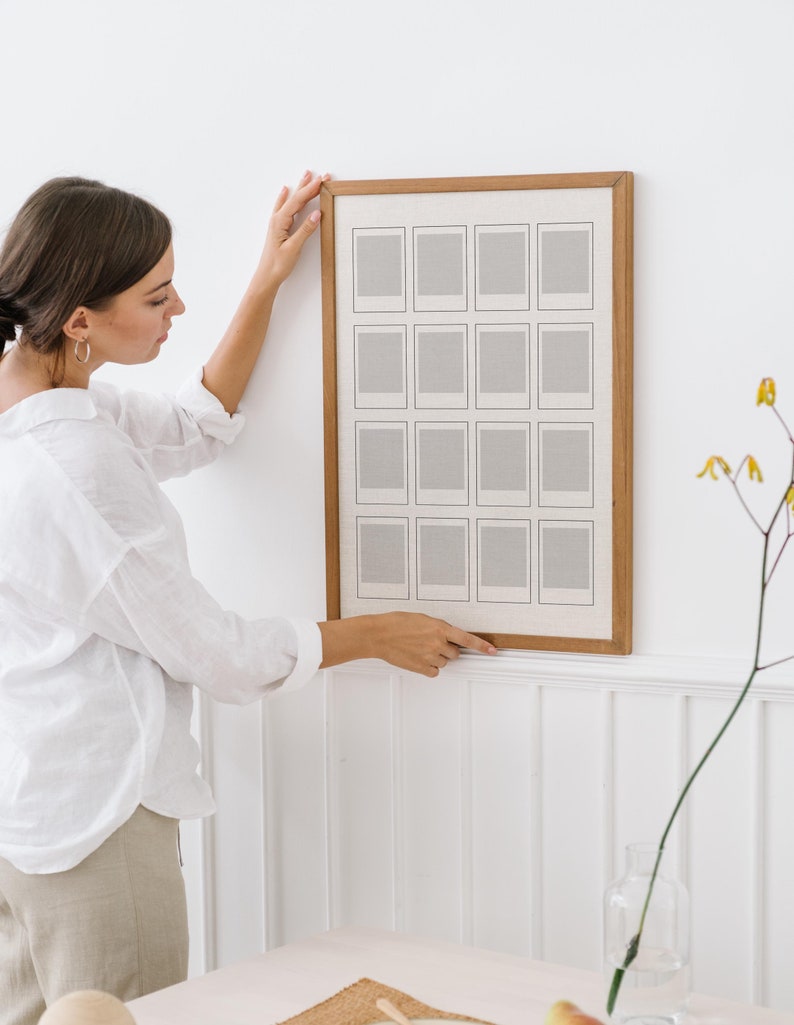 Instax Mini Photo Frame Guide DIY Collage Template Guide Layout for ...