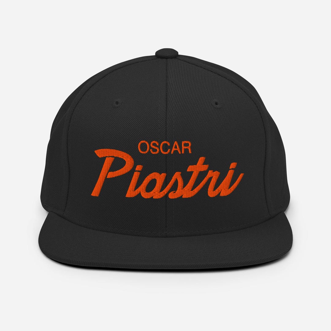 Oscar Piastri - 90s Throwback - Embroidered F1 Snapback Hat - Etsy
