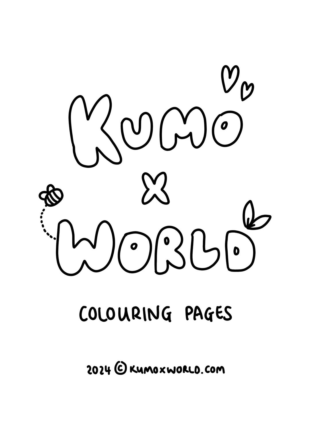 Kumo X World Colouring Book 1 - Etsy