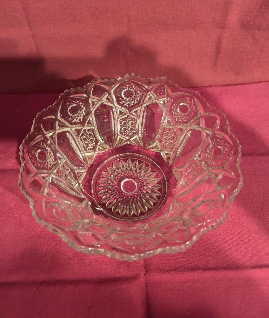 LE Smith Heritage Quintec Glass Bowl - Etsy