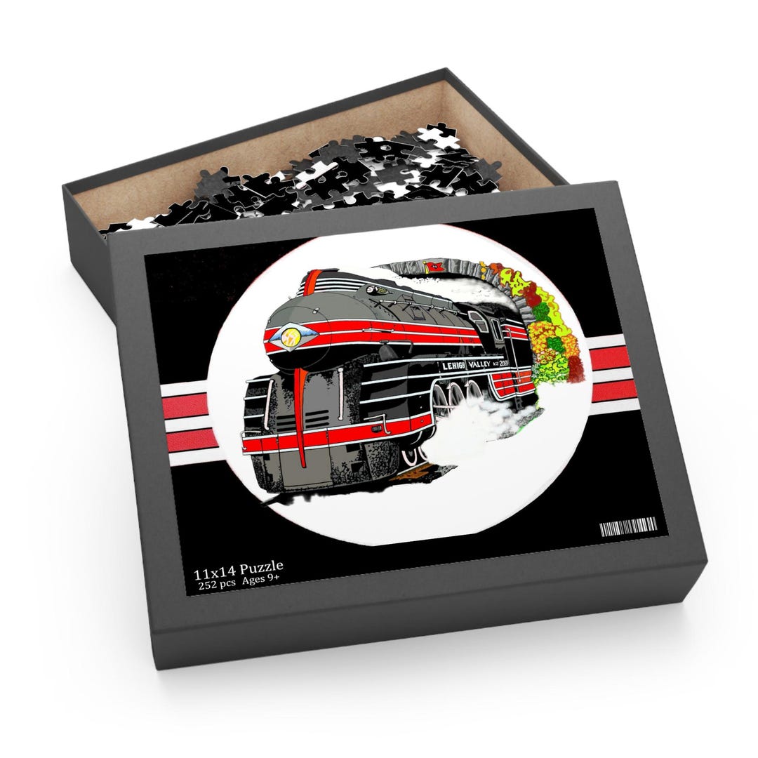 Number 2089 Lehigh Valley Railroad (LVRR) Black Diamond_puzzle - Etsy