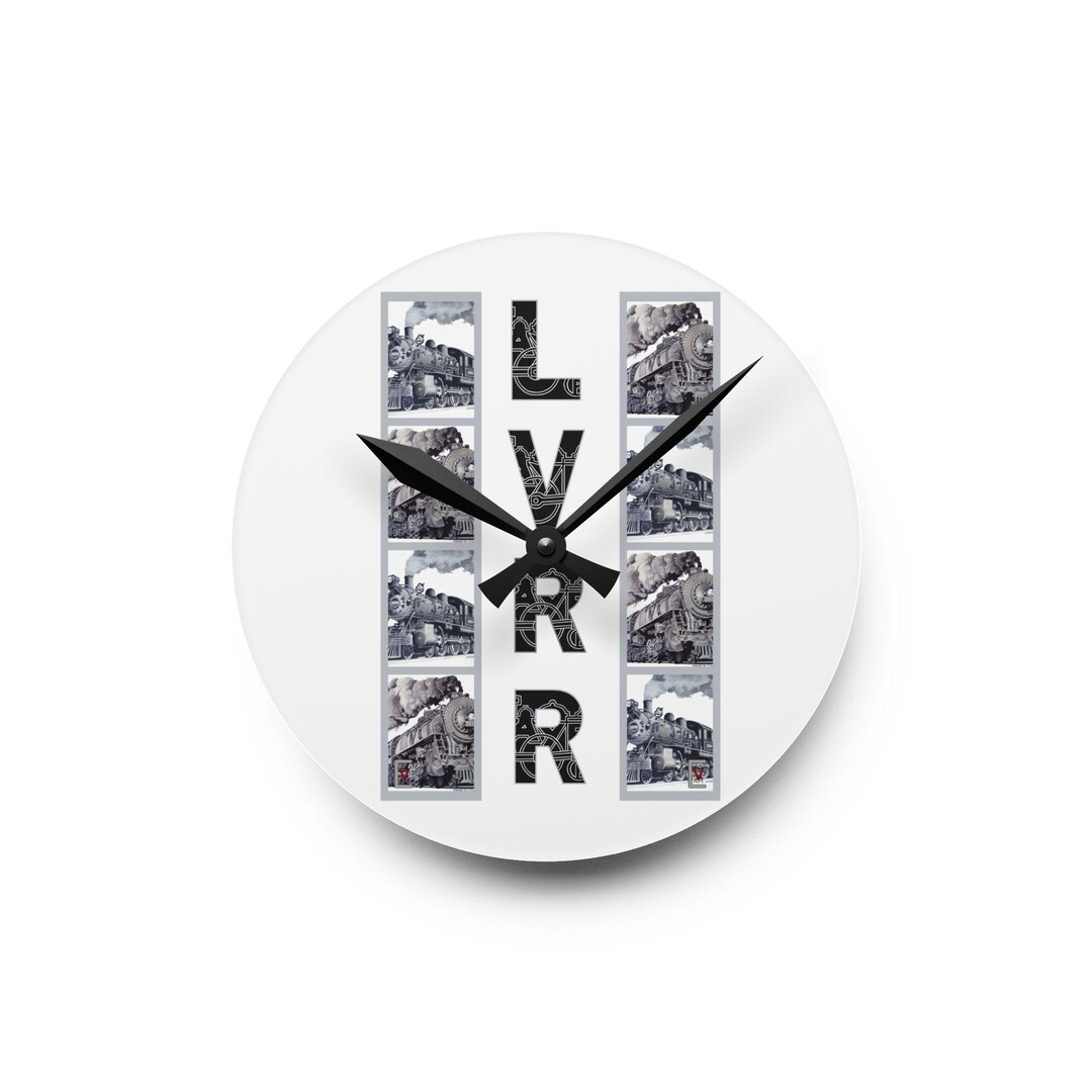 LVRR Steam Engine Wall Clock - Etsy