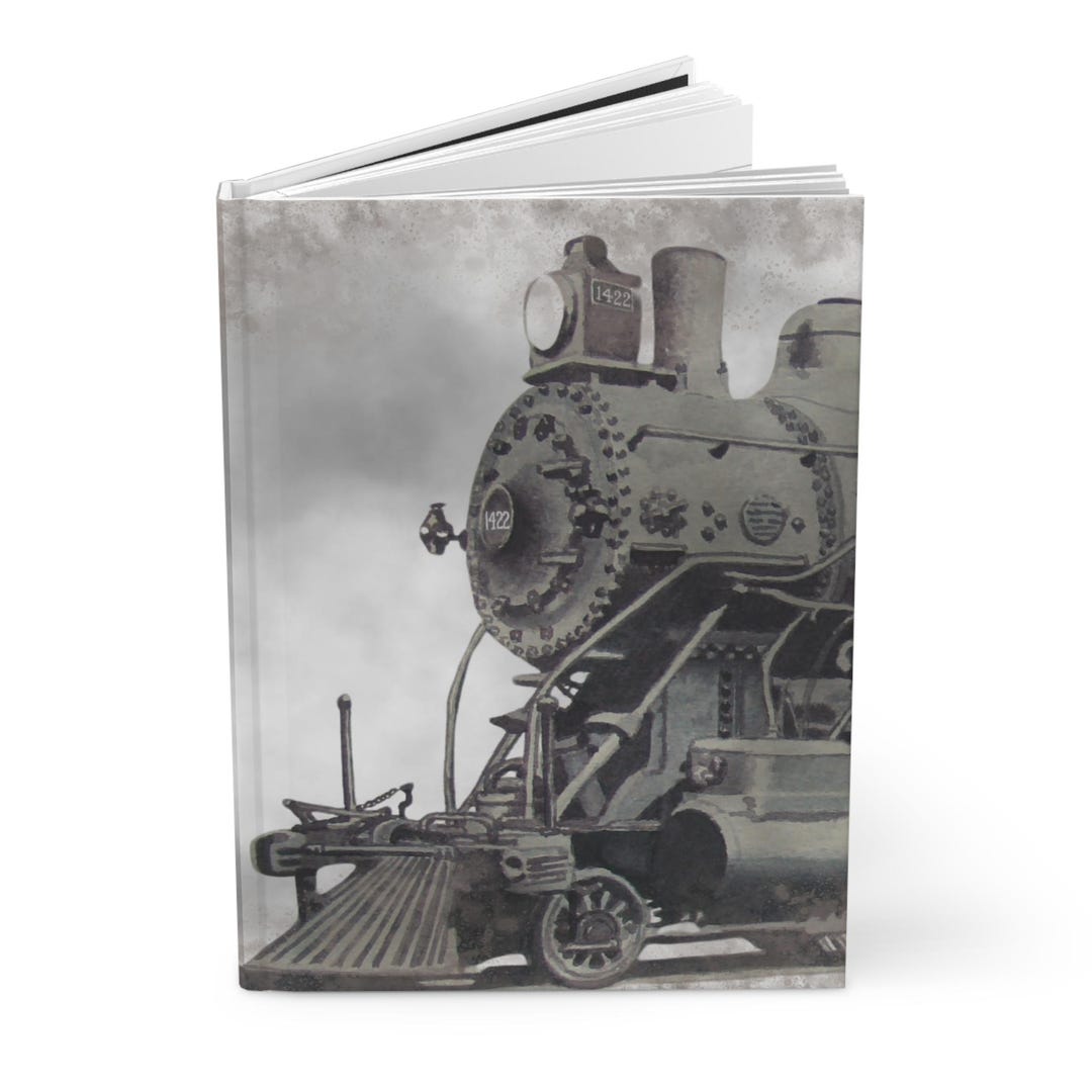 Number 1422 Erie Railroad Steam Locomotive_hardcover Journal - Etsy