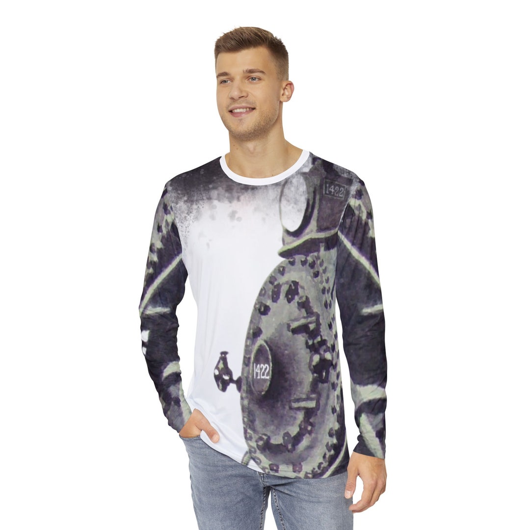Number 1422 Erie Railroad Steam Locomotive_long Sleeve Tshirt - Etsy
