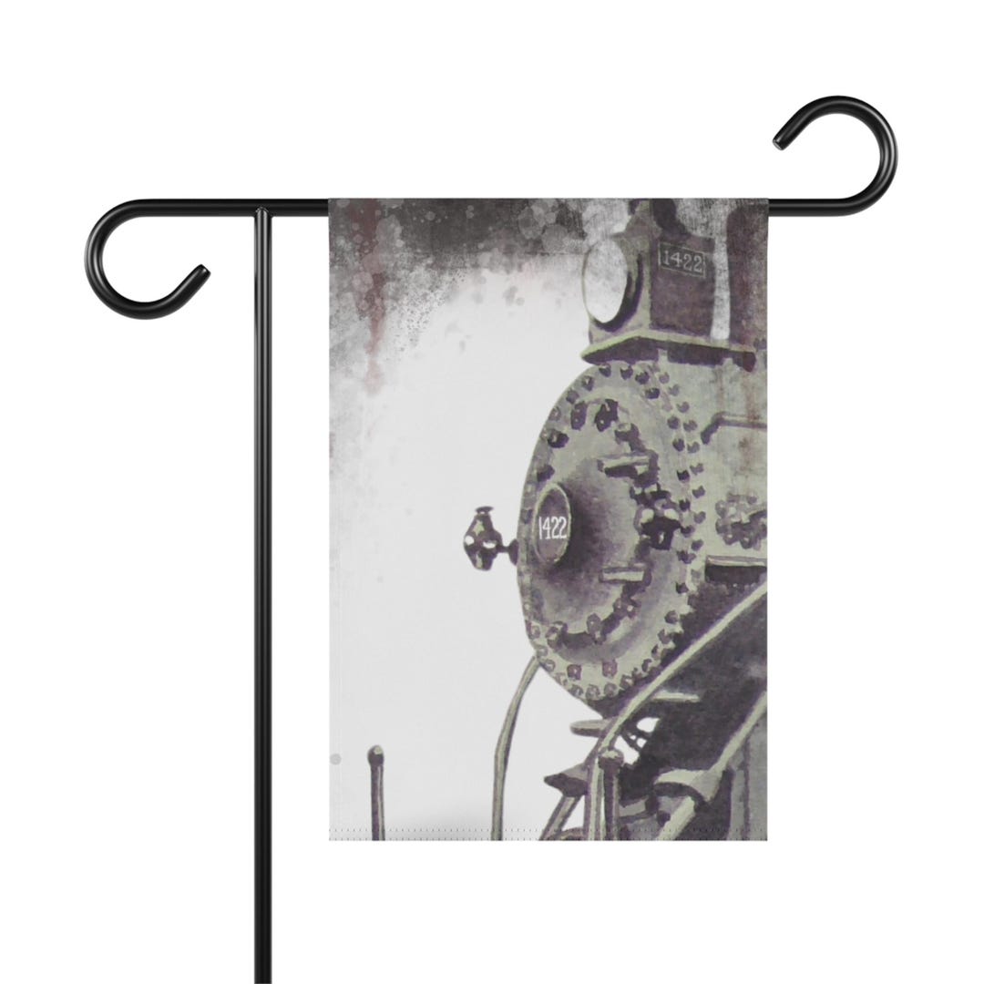 Number 1422 Erie Railroad Steam Locomotive_garden Banner - Etsy