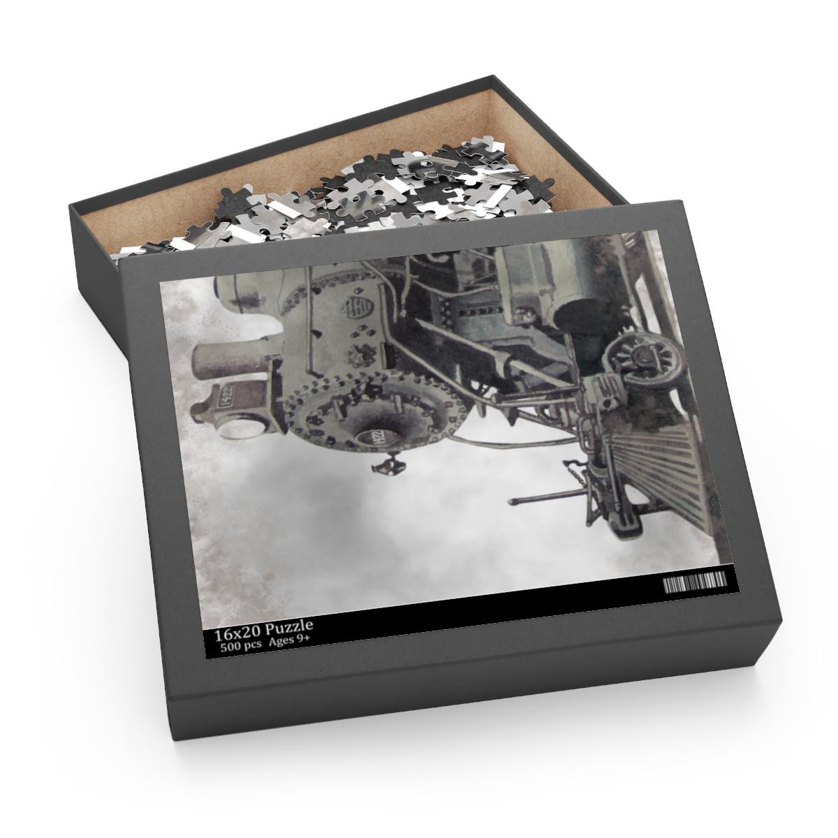 Vintage Steam Engine Puzzle 500-piece - Etsy