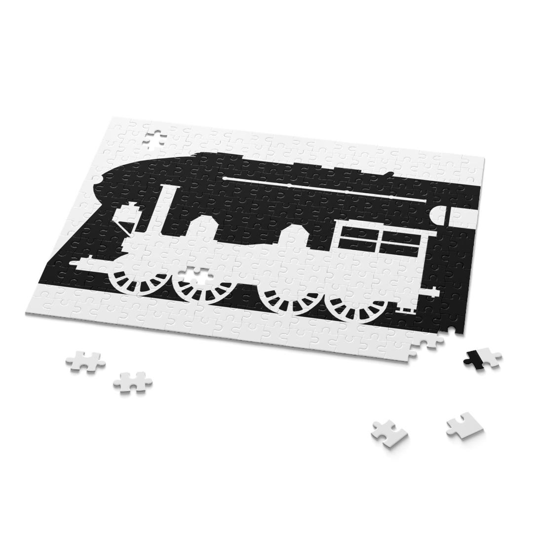 Vintage Steam Train Shadows_puzzle (252-piece) - Etsy
