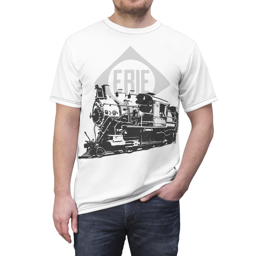 Number 1422 Erie Steam Locomotive_short Sleeve Tshirt - Etsy