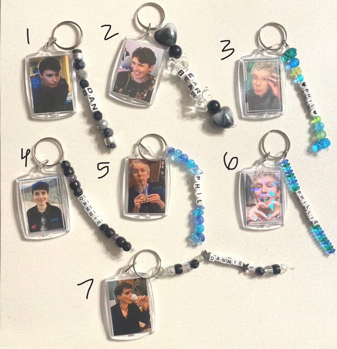 Dan and Phil Mini Photo Keychains - Etsy
