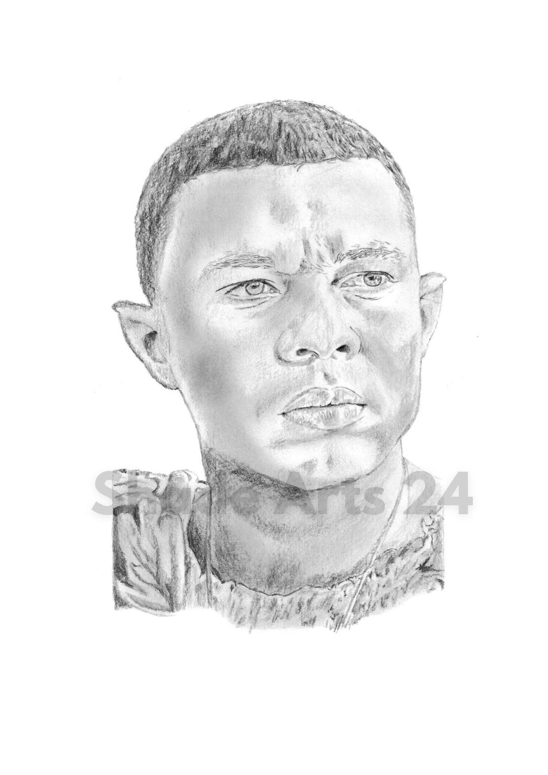 ARONDIR - the Rings of Power Pencil Portrait Drawing Print A5 - Etsy