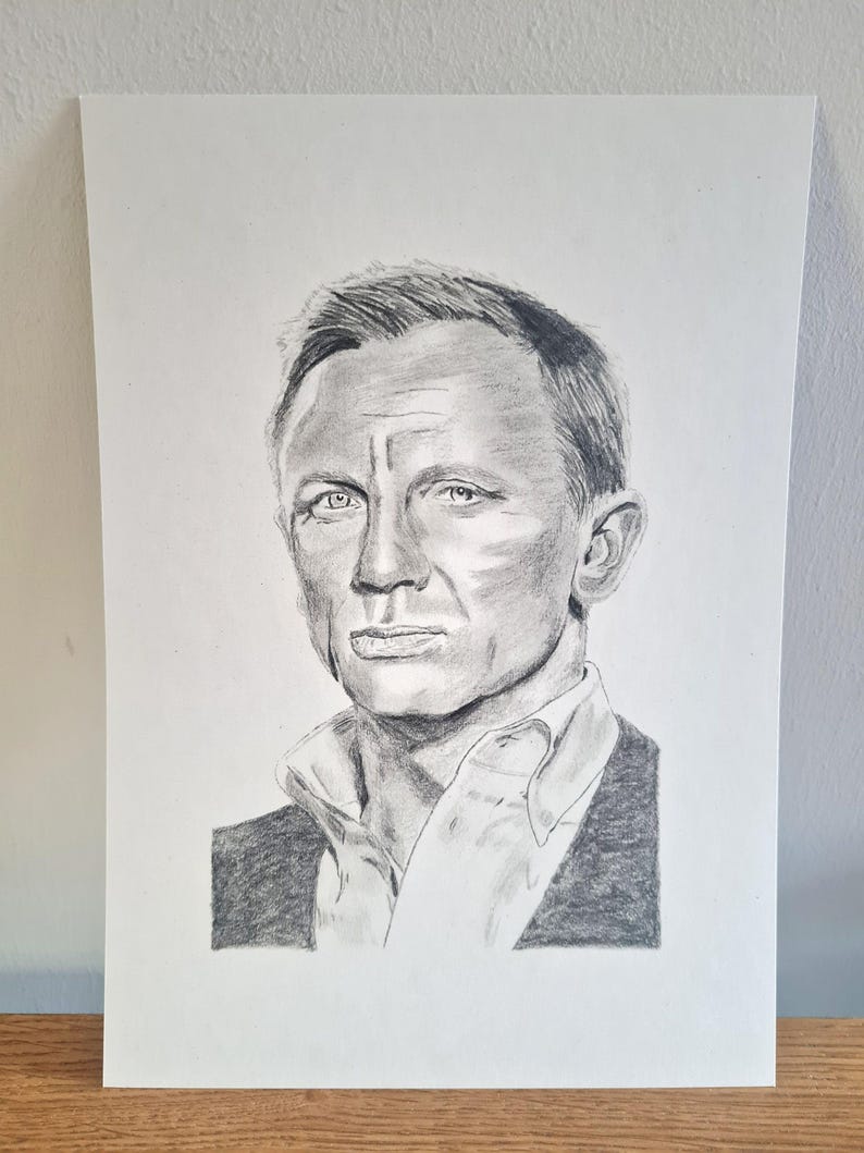 James Bond 007 A5 Pencil Print - Etsy